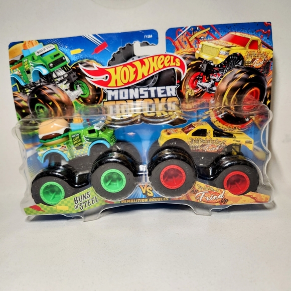 Mattel | Toys | Hot Wheels Monster Trucks Demolition Doubles Buns Of ...